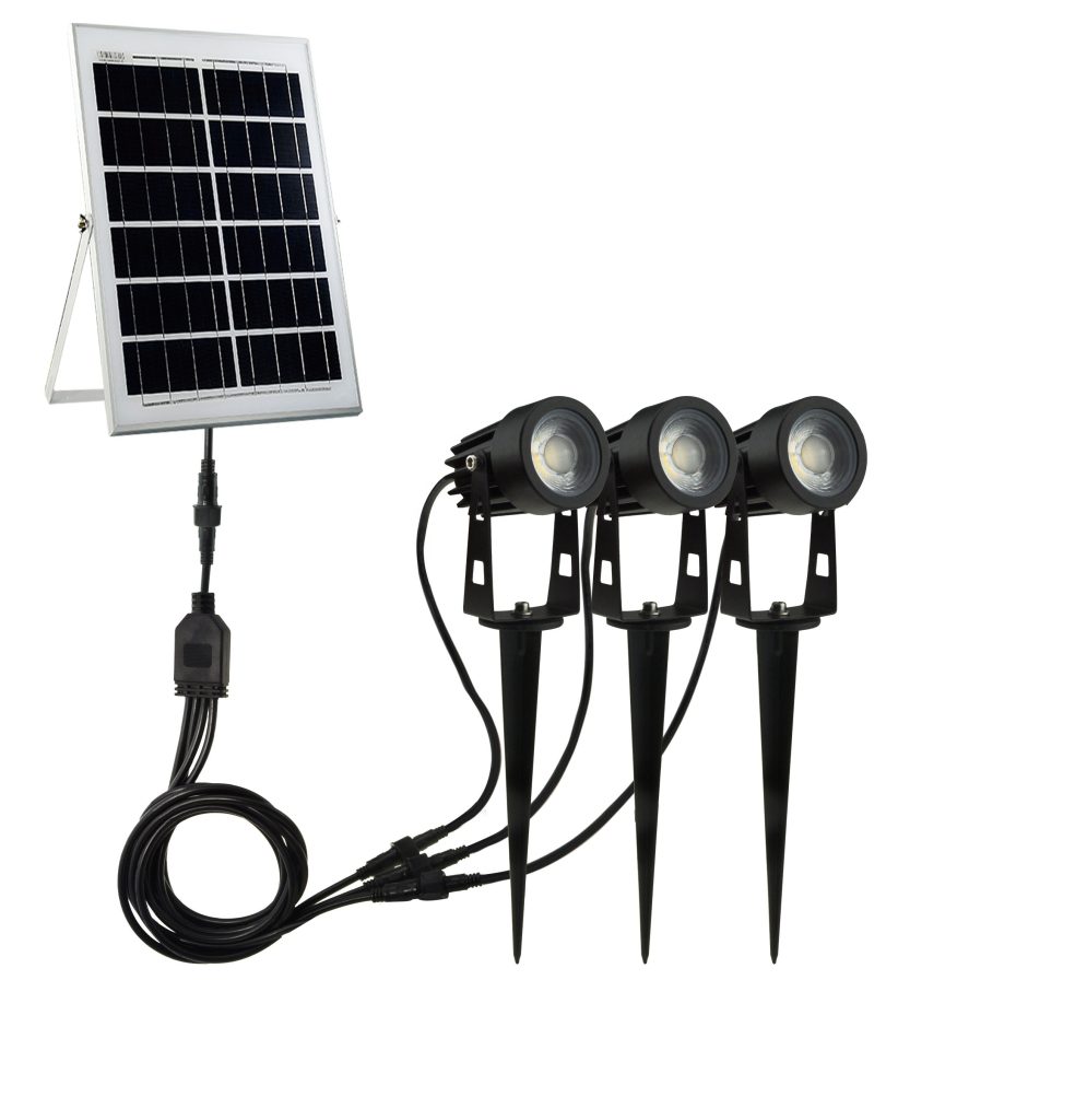Fixtures solar panel led landscape light