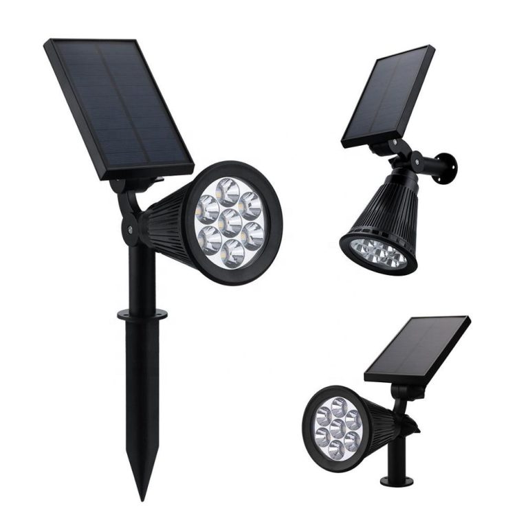 Mult color spot solar garden spotlight lights